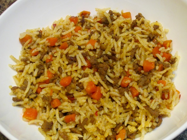 Basmati Rice with Ground Beef and Carrots – My Favourite Pastime