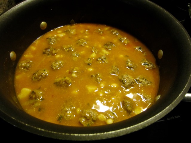 Navy Bean Stew with Meatballs – My Favourite Pastime