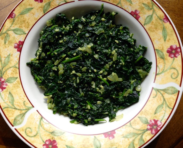 Butter and Garlic Sautéed Spinach – My Favourite Pastime