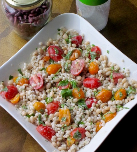 Barley Tomato and Navy Bean Salad – My Favourite Pastime