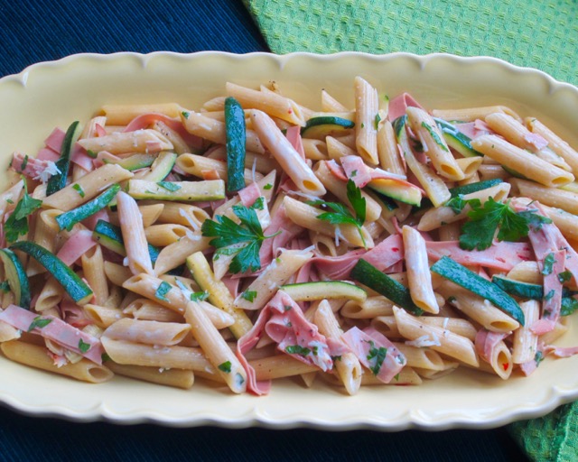 Penne Zucchini and Mortadella Salad – My Favourite Pastime